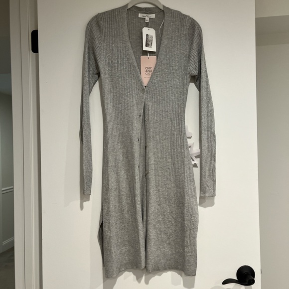Love Tree | Sweaters | Nwt Long Love Tree Cardigan With Side Slits ...